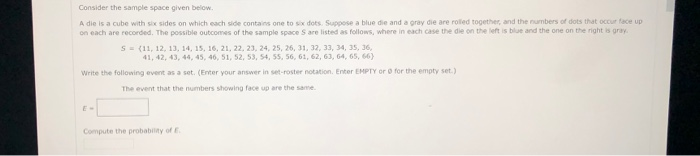Solved: Consider The Sample Space And The Event Given Belo... | Chegg.com