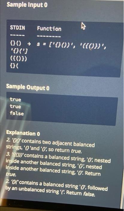 Solved 1 Java Braces Given A List Of Strings Of Bracket