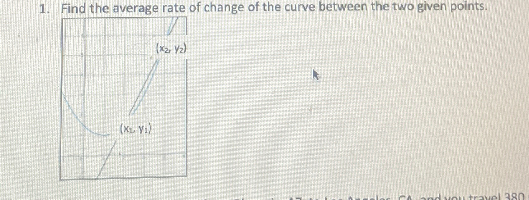 Solved Find the average rate of change of the curve between | Chegg.com
