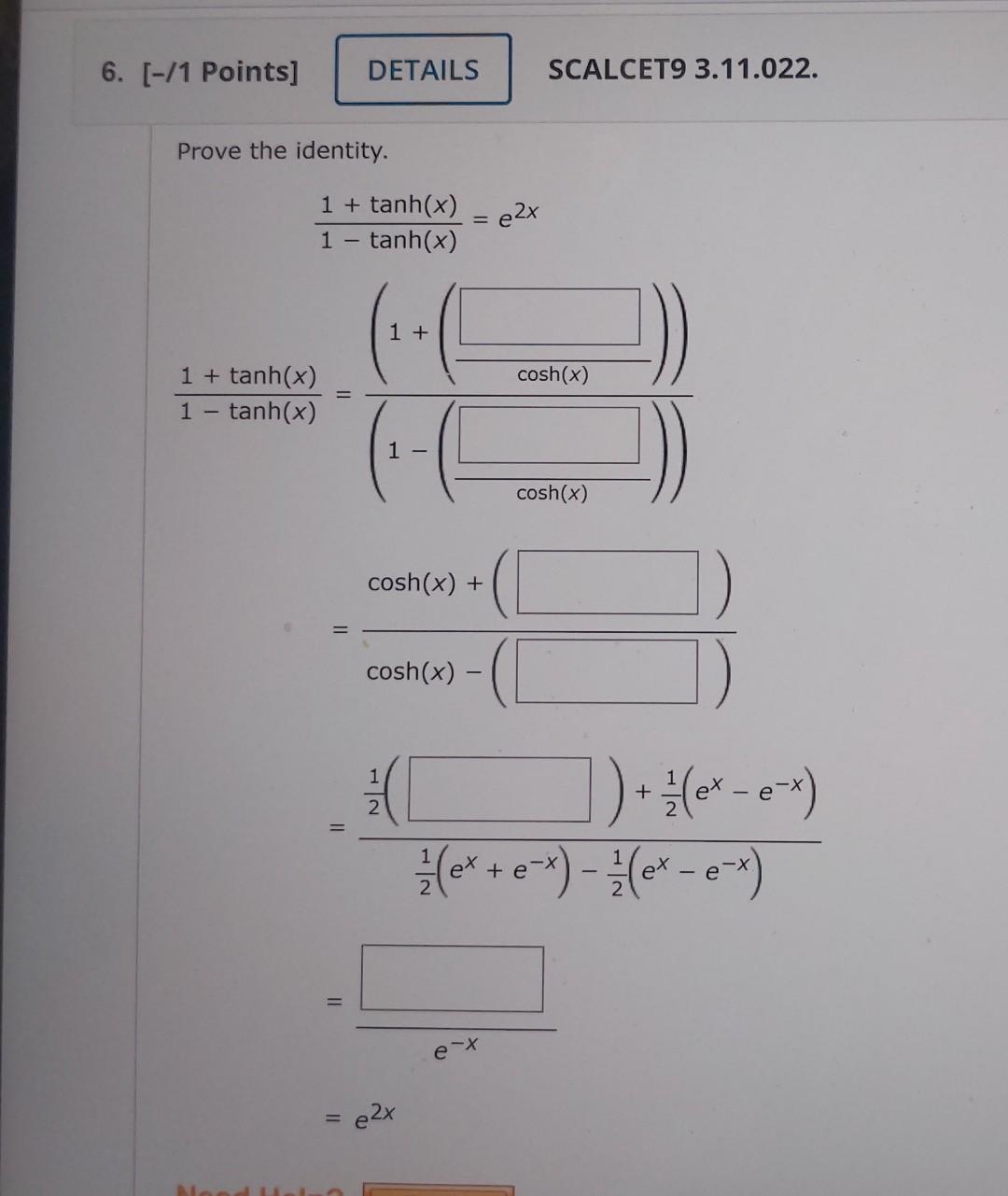 Solved SCALCET9 3.11.022. Prove the identity. | Chegg.com
