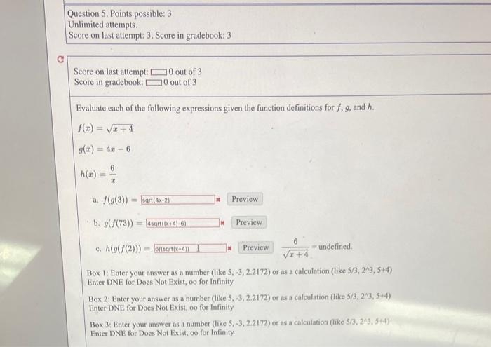 Solved Question 5. Points possible: 3 Unlimited attempts. | Chegg.com Solved Question 5. Points possible: 3 Unlimited attempts. | Chegg.com