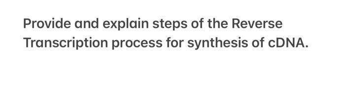 Solved Provide and explain steps of the Reverse | Chegg.com