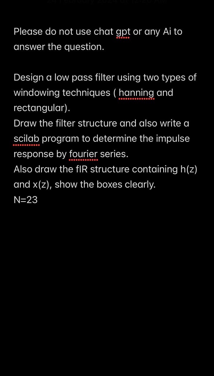 Solved Please do not use chat gpt or any Ai to answer the | Chegg.com