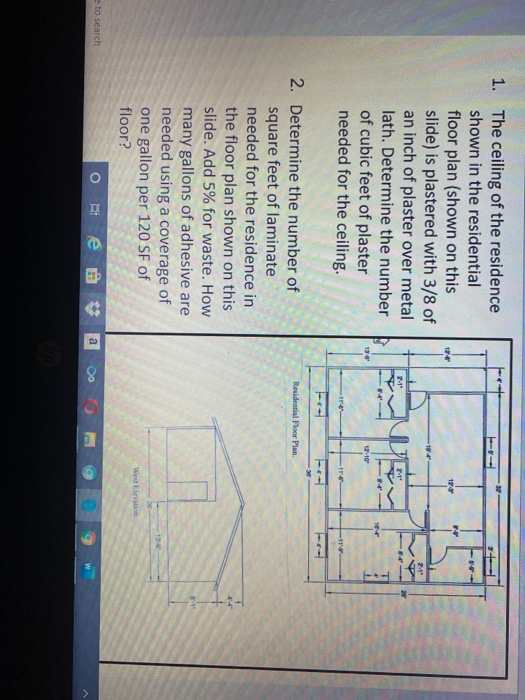 Solved Review Questions 1. The ceiling of the residence | Chegg.com