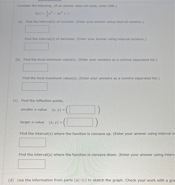 Solved Consider The Following If An Answer Does Not Ex 