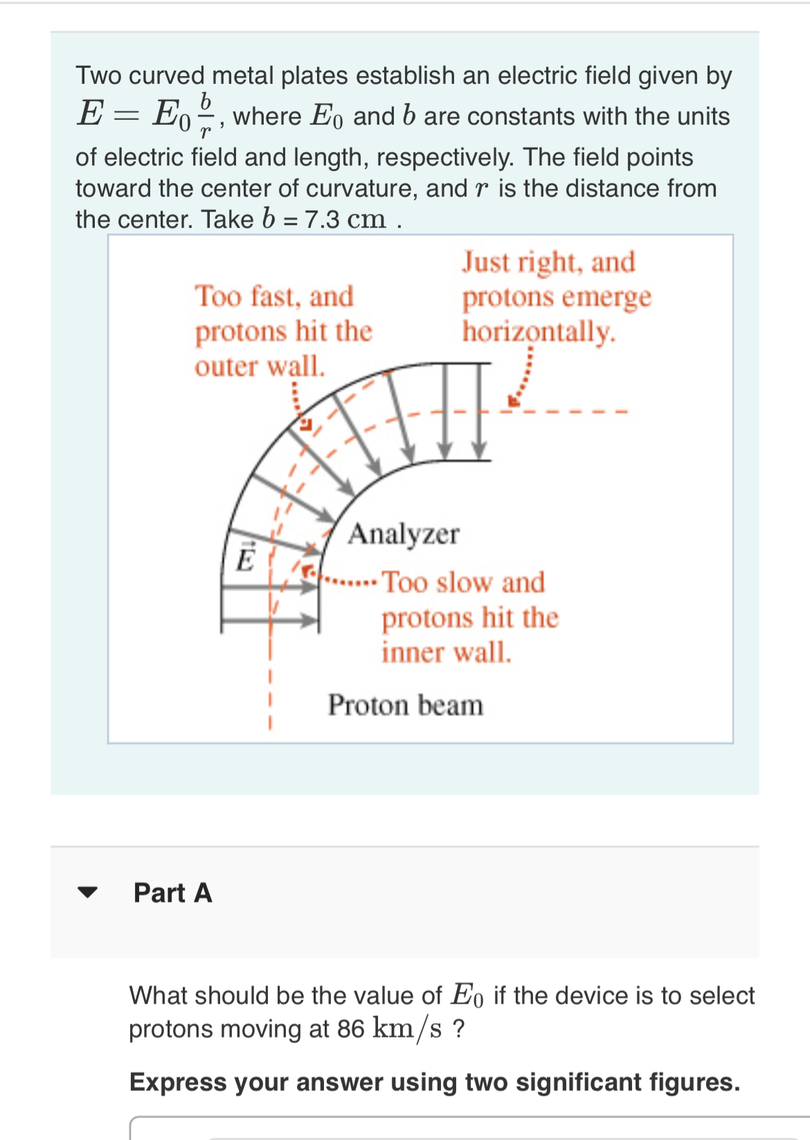 Solved Two curved metal plates establish an electric field | Chegg.com