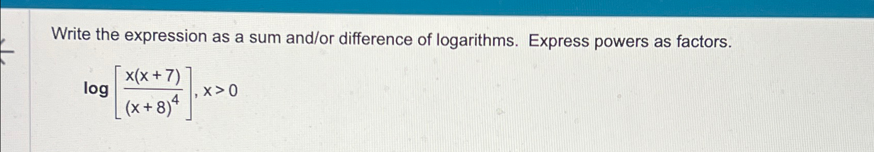 Solved Write the expression as a sum and/or difference of | Chegg.com