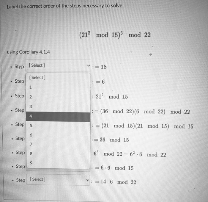 Solved Label the correct order of the steps necessary to | Chegg.com