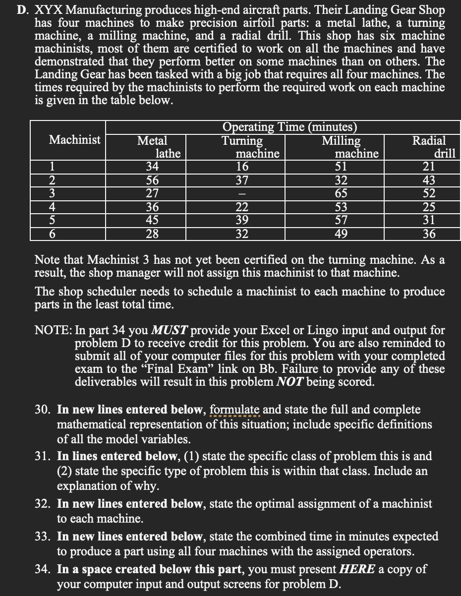 D. ﻿XYX Manufacturing produces high-end aircraft | Chegg.com