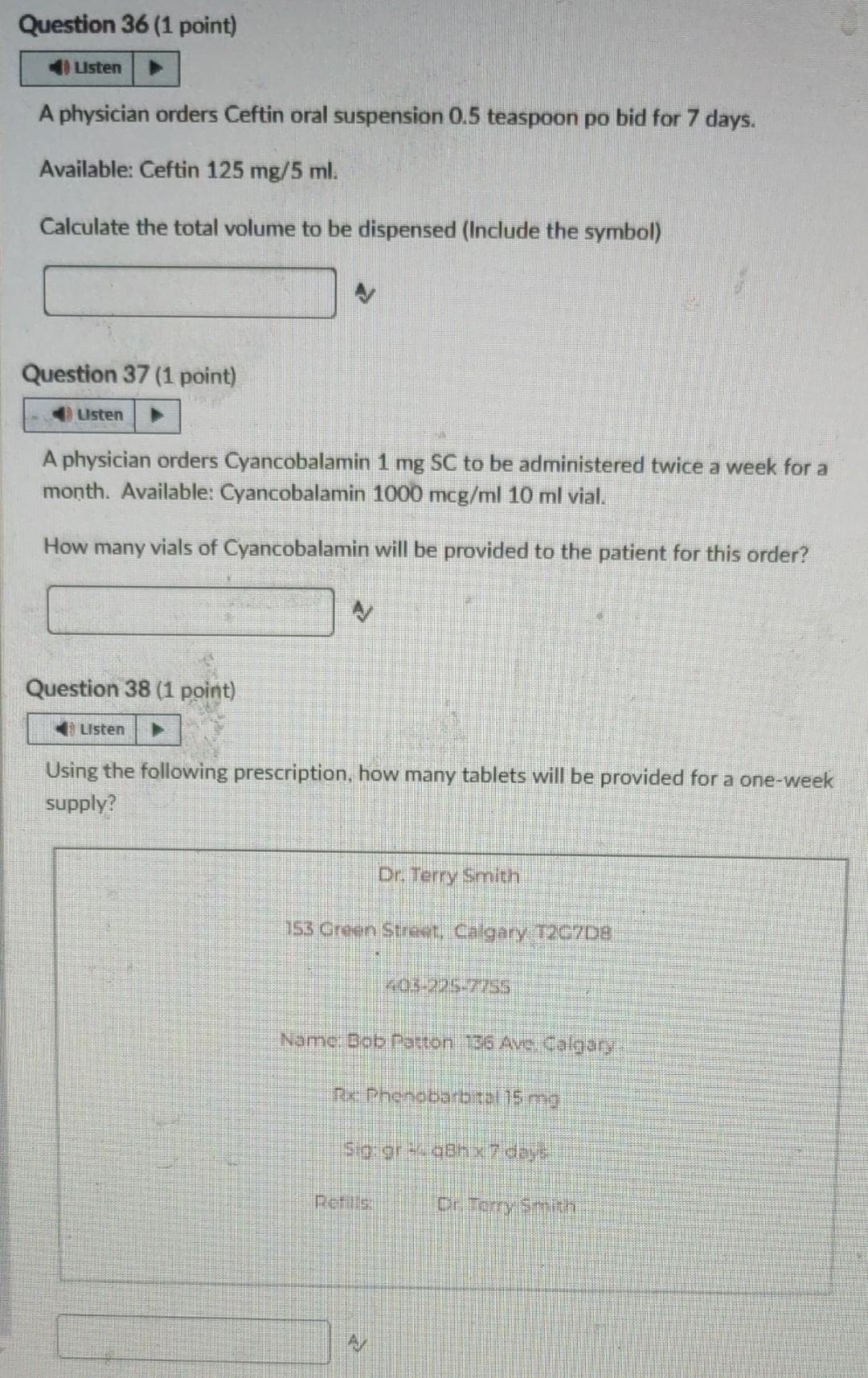 Solved A physician orders Ceftin oral suspension 0.5 | Chegg.com