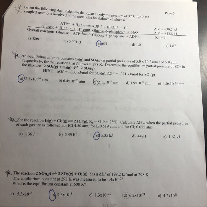 Solved 2B. Given the following data, calculate the K at a | Chegg.com