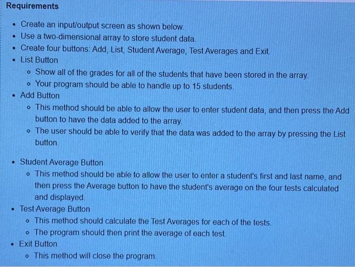 Solved use eclipse ide to create a GUI. this GUI should be | Chegg.com