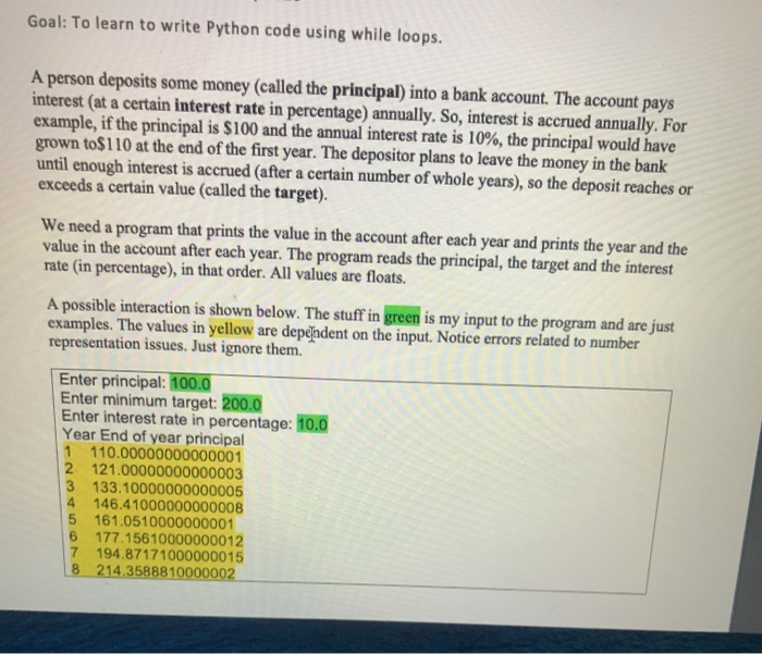 Solved Goal To Learn To Write Python Code Using While 7124