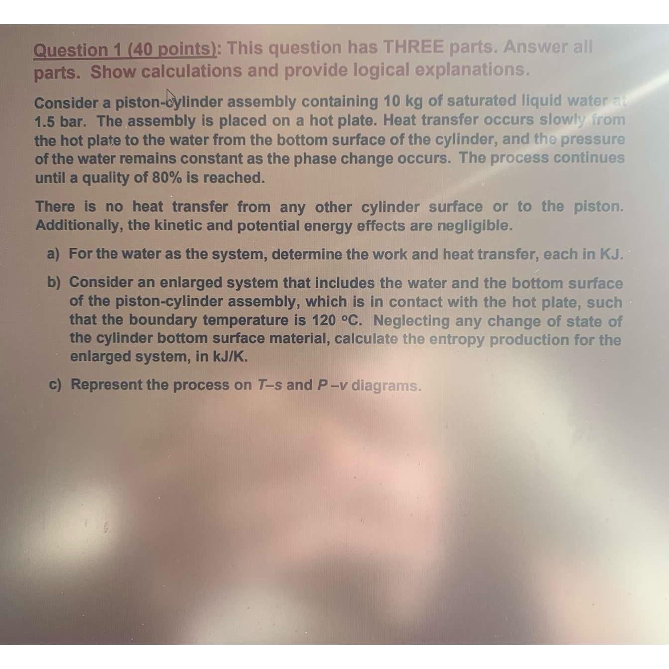 Solved Question 1 ( 40 ﻿points): This question has THREE | Chegg.com