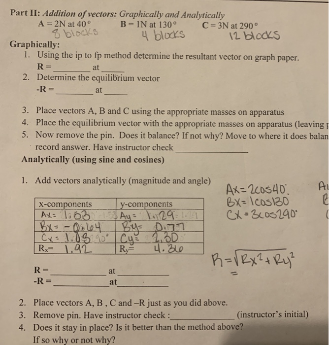 Solved How to do graph using intial point to final point | Chegg.com
