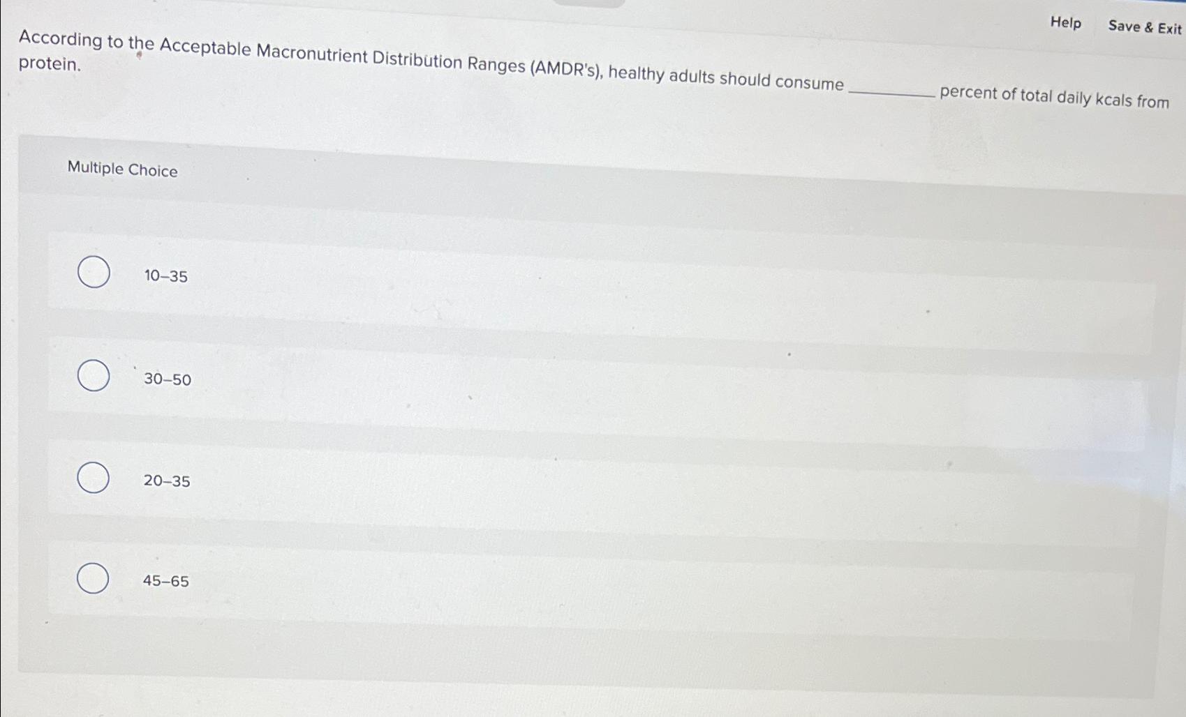 Solved HelpSave & ExitAccording to the Acceptable | Chegg.com