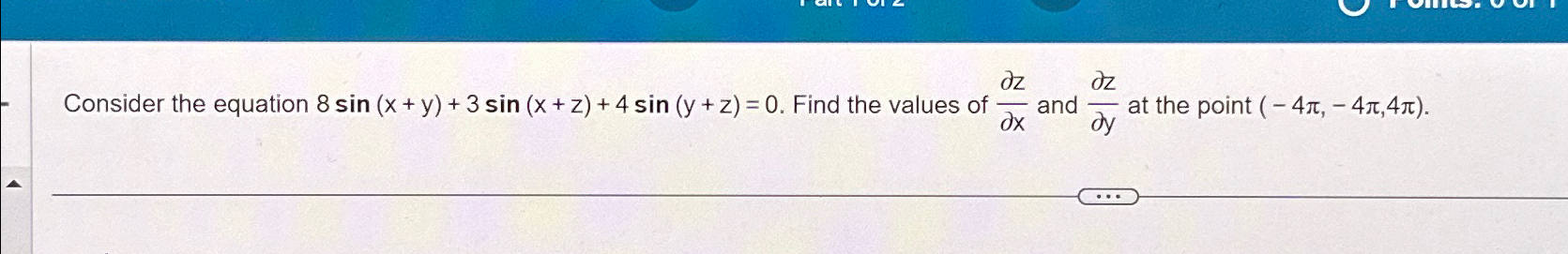 Solved Consider the equation | Chegg.com