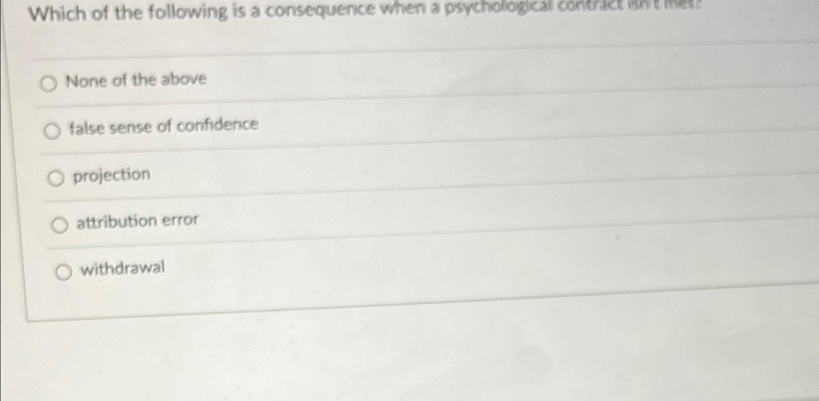 Solved Which of the following is a consequence when a | Chegg.com