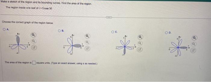 Solved Make a sketch of the rogion and its bounding curves. | Chegg.com