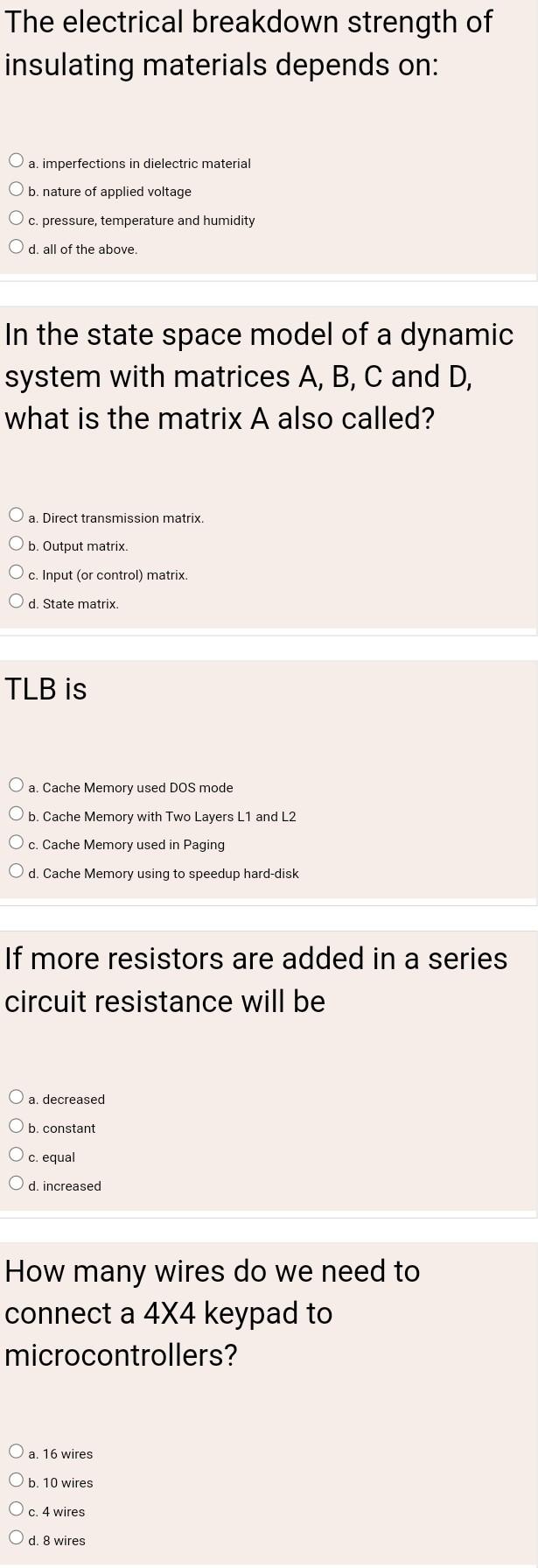 Solved The electrical breakdown strength of insulating | Chegg.com