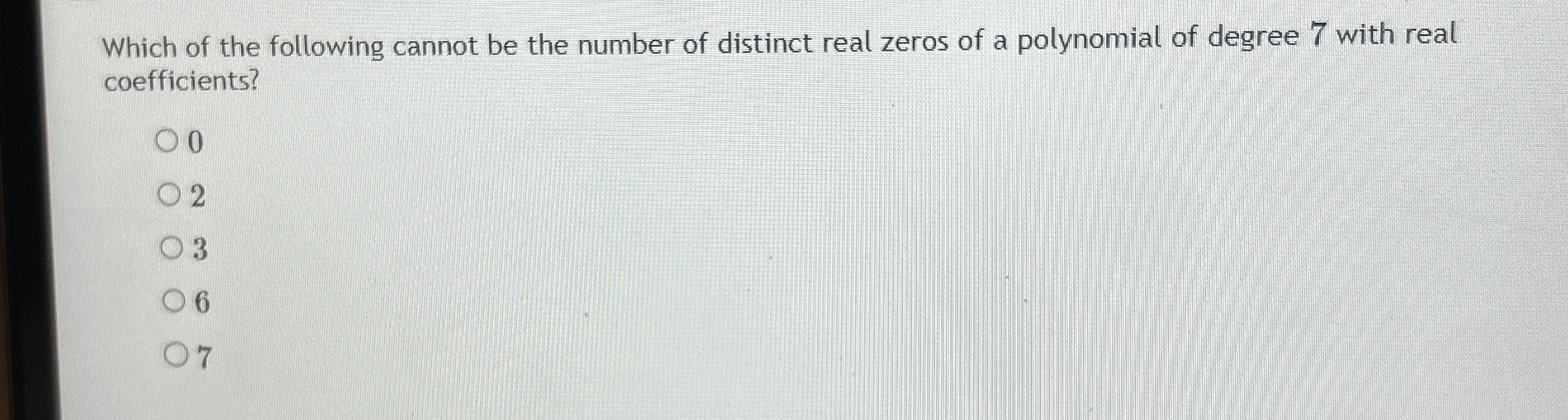 Solved Which of the following cannot be the number of | Chegg.com