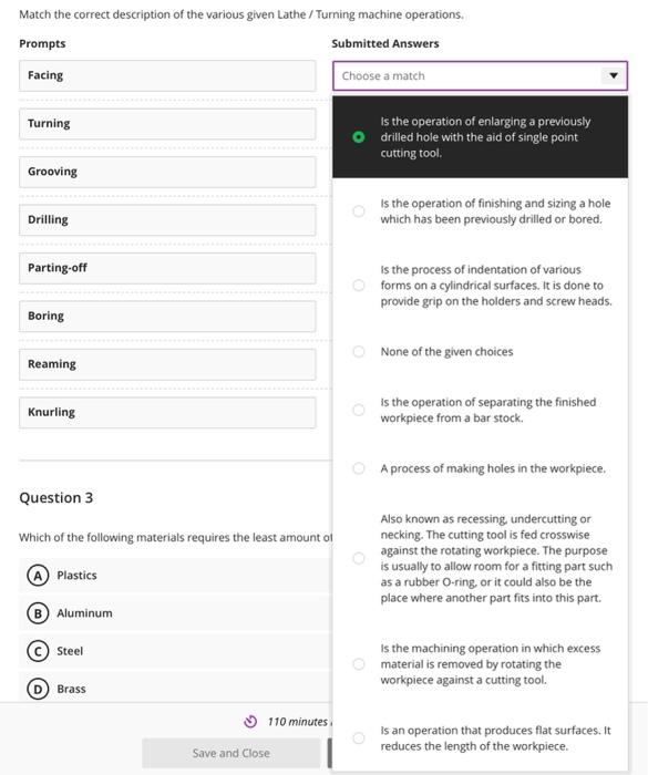 Solved Match the correct description of the various given | Chegg.com