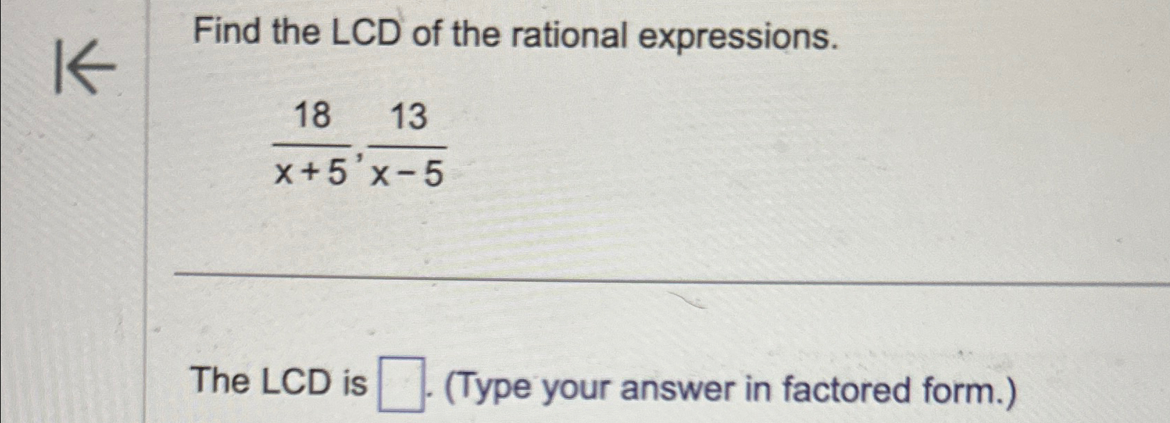 Solved Find the LCD of the rational | Chegg.com