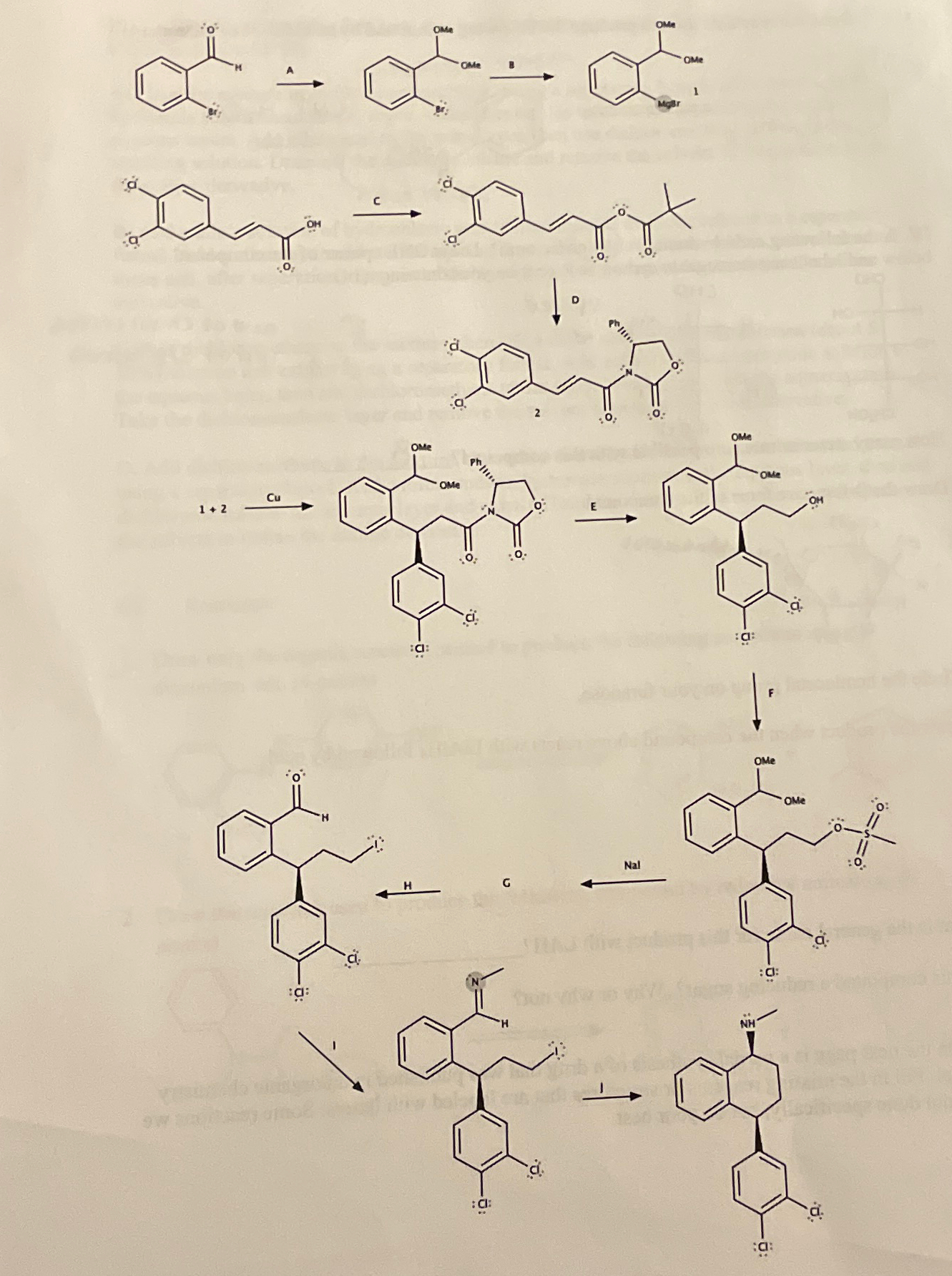 Solved Find the missing components in thr synethesis below. | Chegg.com