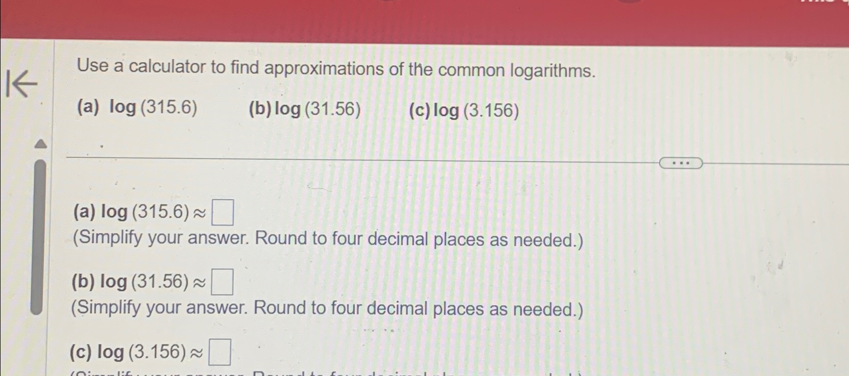 Solved Use a calculator to find approximations of the common | Chegg.com