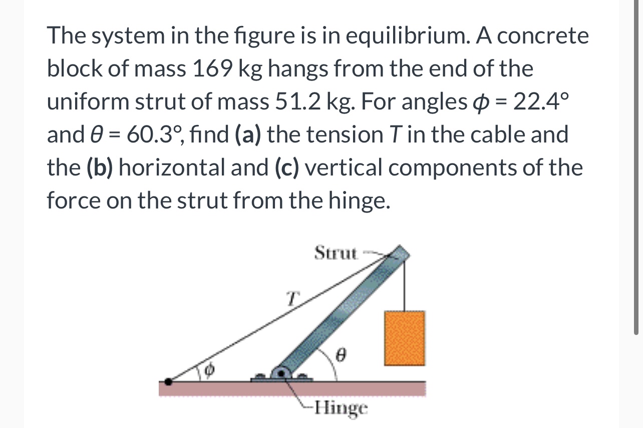 Solved The system in the figure is in equilibrium. A | Chegg.com