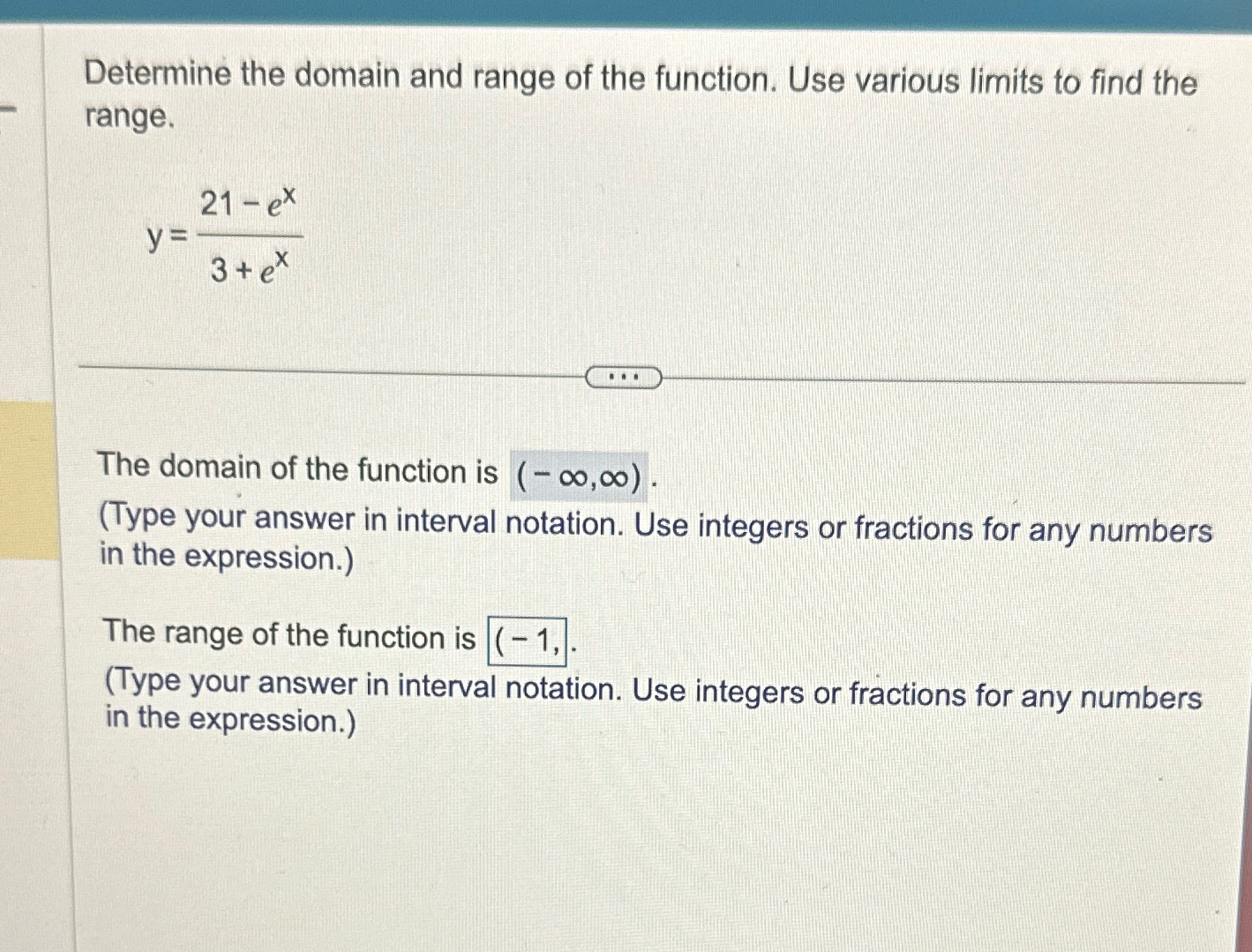 Solved Determine the domain and range of the function. Use | Chegg.com