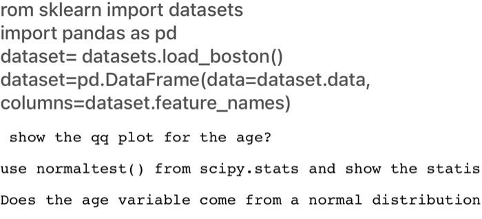 Solved rom sklearn import datasets import pandas as pd | Chegg.com