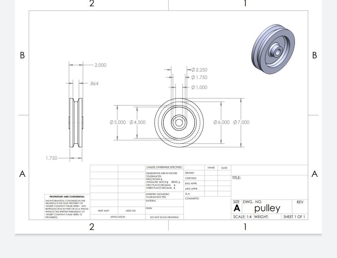 Solved how can I create the part of pulley by solidworks??? | Chegg.com