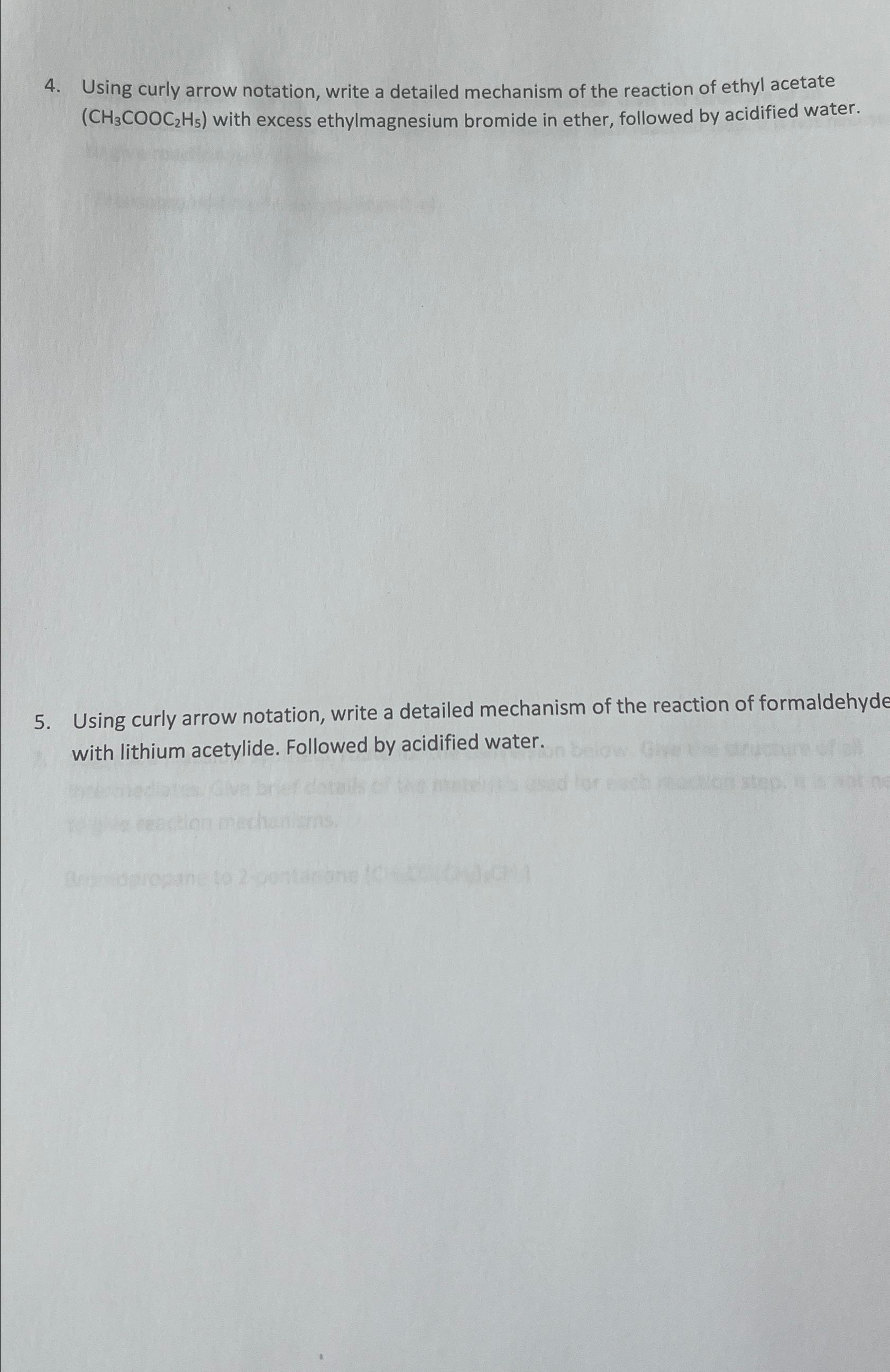 Solved Using curly arrow notation, write a detailed | Chegg.com