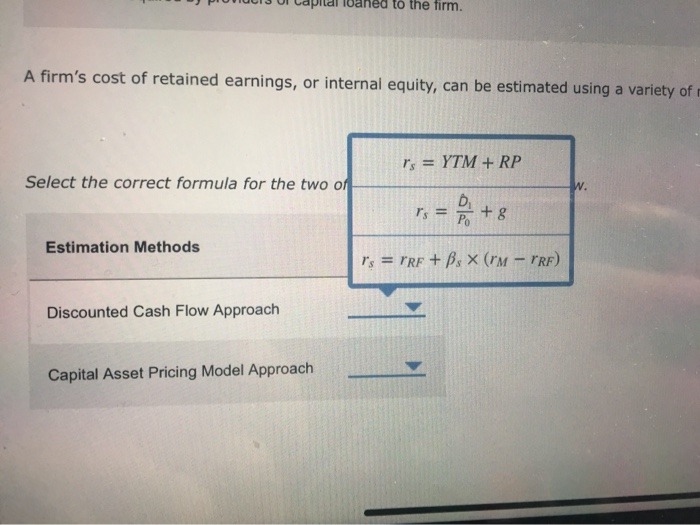 Solved The point along the firm's marginal cost of capital | Chegg.com