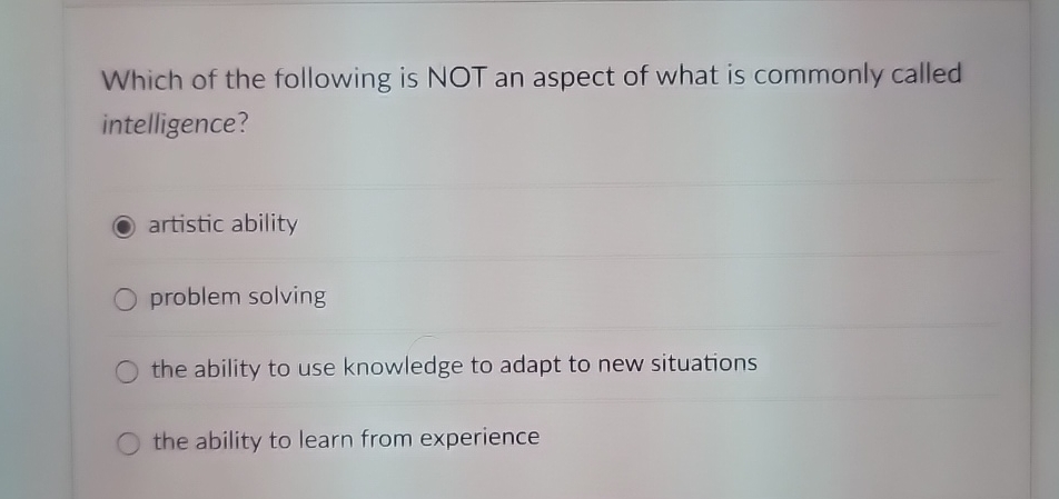 Solved Which of the following is NOT an aspect of what is | Chegg.com