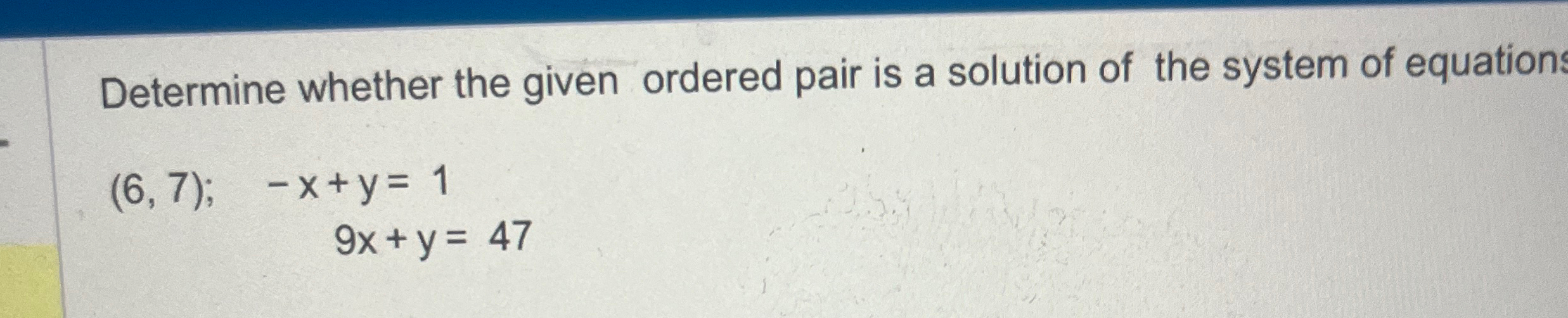 Solved Determine Whether The Given Ordered Pair Is A