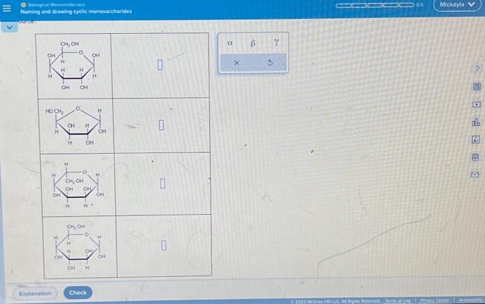 Solved resourte. \begin{tabular}{ccc} α & β & γ \\ × & & 5 | Chegg.com