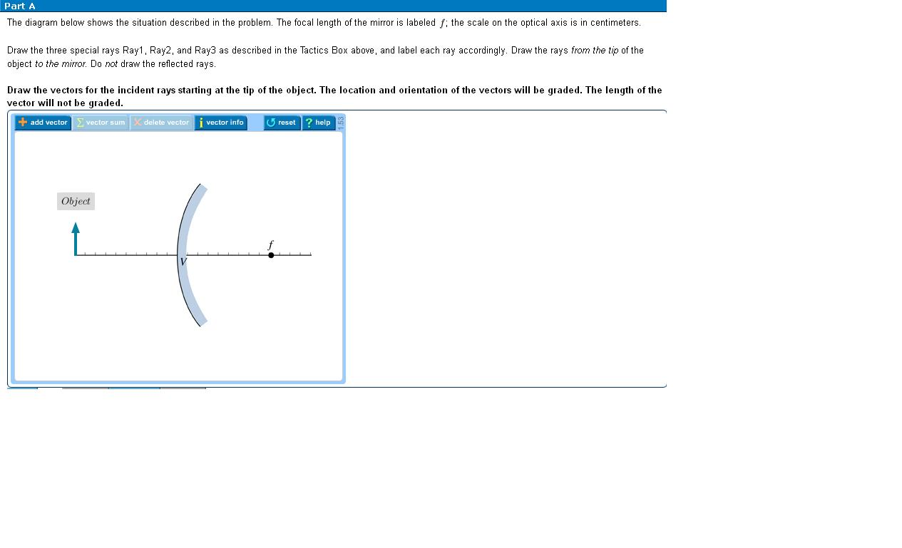 Solved An object is 10 cm from a convex mirror with a focal | Chegg.com