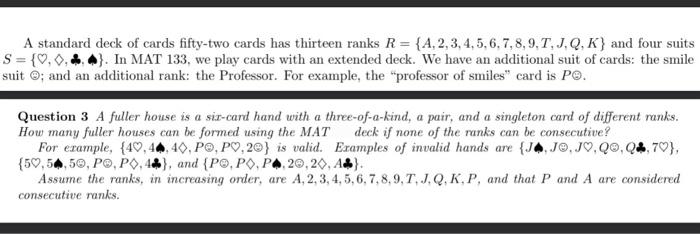 Solved A standard deck of cards fifty-two cards has thirteen | Chegg.com