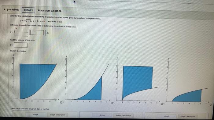 Solved SCALCET9M 6.2 013.EP. y=x+1y=2⋅x=4.∣ ahoit tex atais | Chegg.com