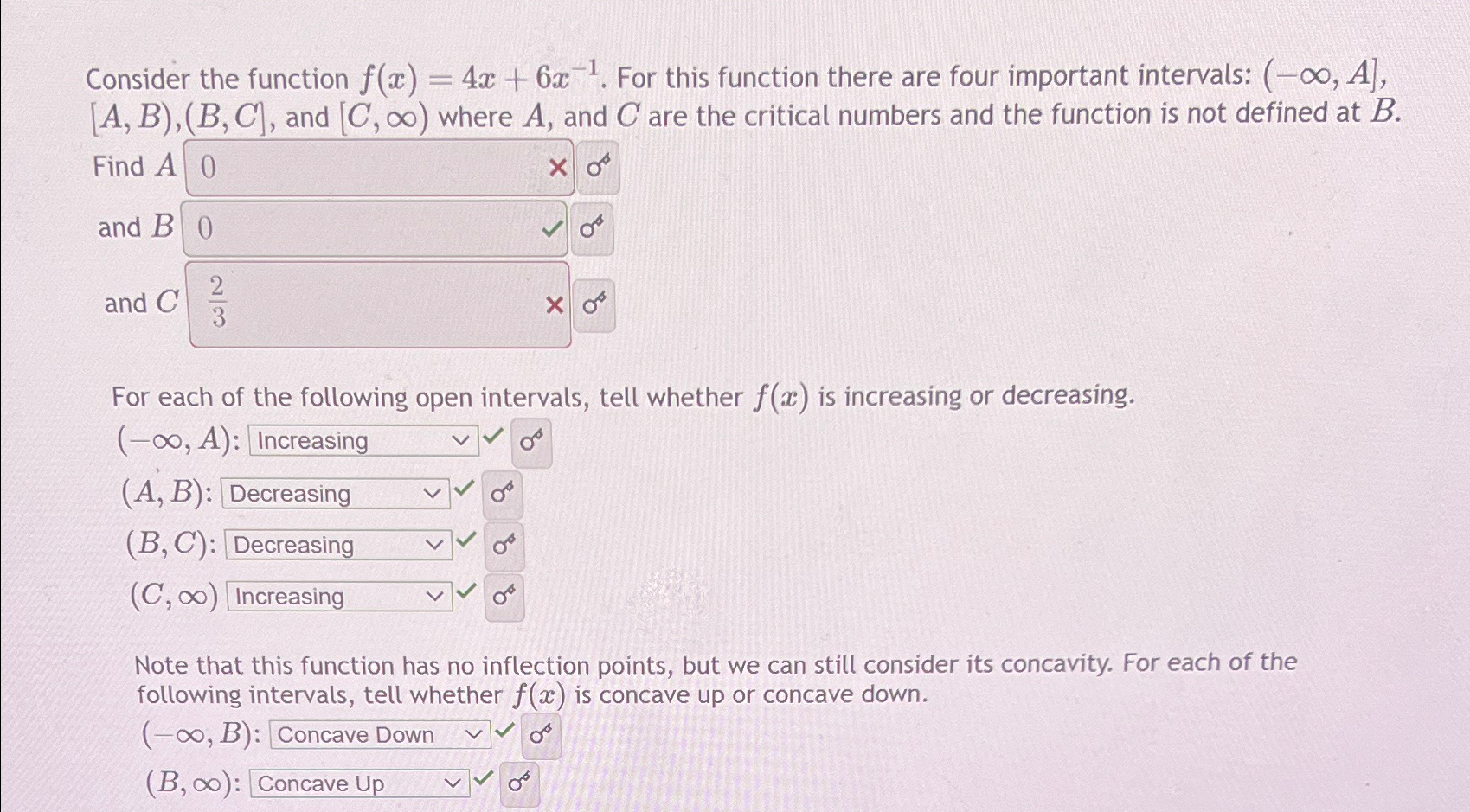 Solved Consider the function f(x)=4x+6x-1. ﻿For this | Chegg.com