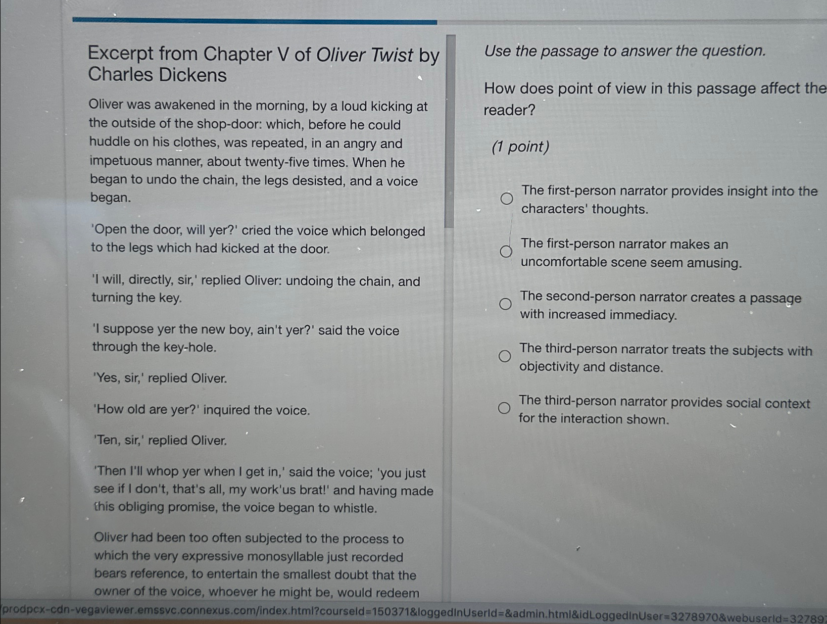 Excerpt from Chapter V of Oliver Twist by Charles | Chegg.com