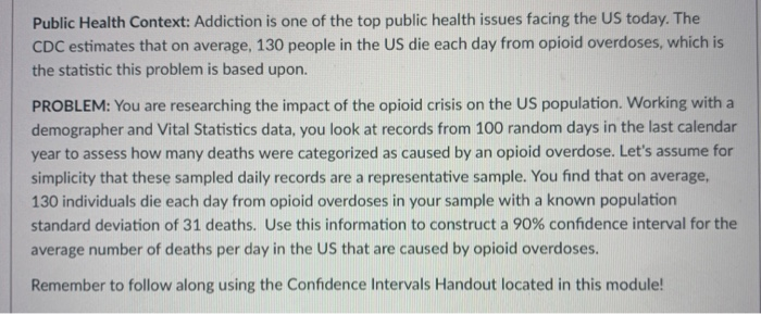 Solved Public Health Context: Addiction is one of the top | Chegg.com
