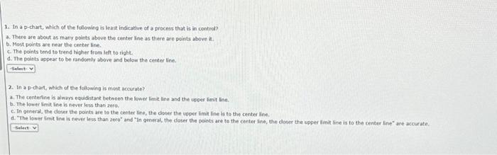 Solved Conceptual Overview: Exploring how p-charts are used | Chegg.com