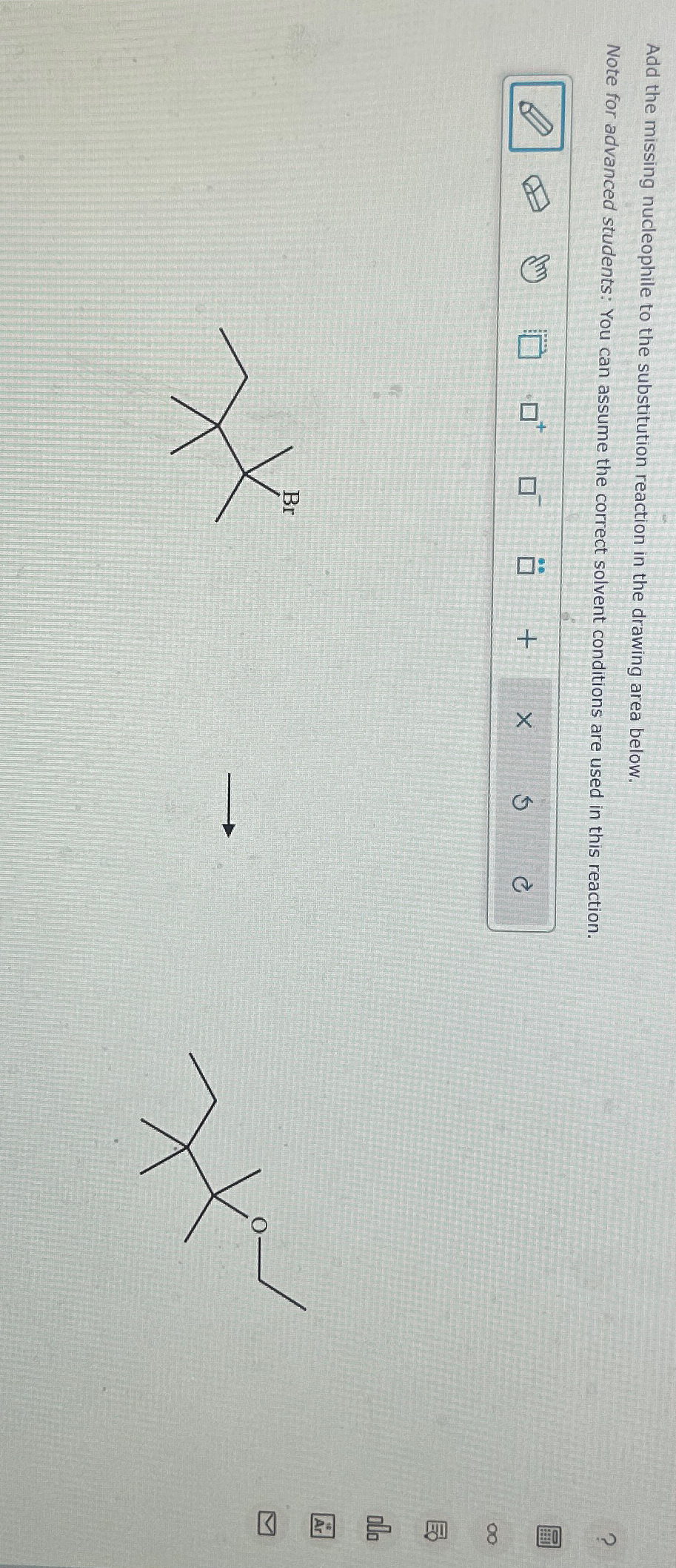 Solved Add the missing nucleophile to the substitution | Chegg.com