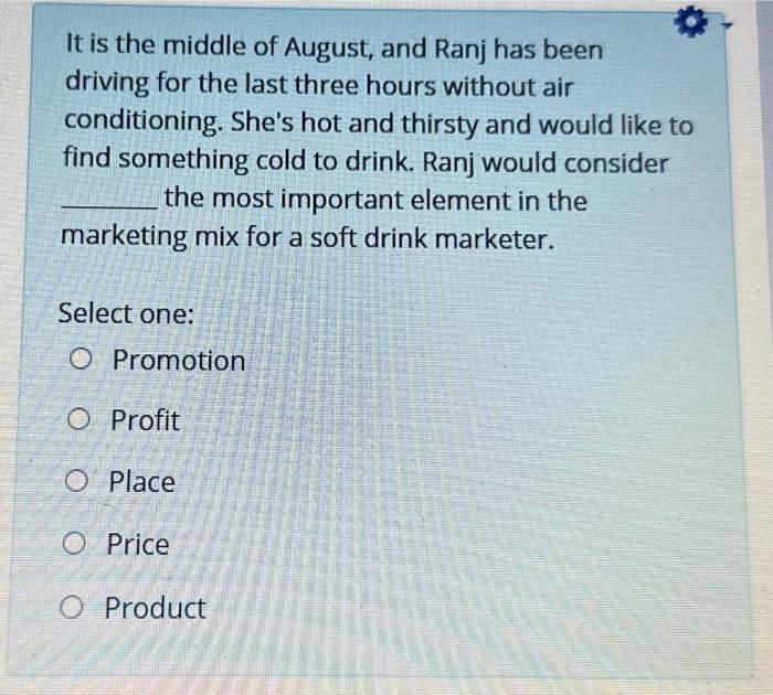 Solved It is the middle of August, and Ranj has been driving | Chegg.com