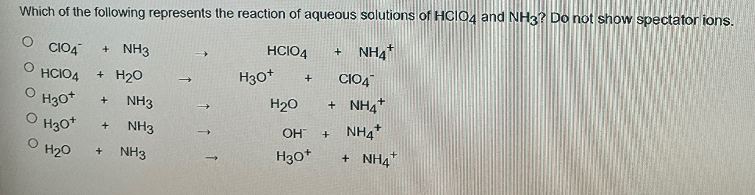 Solved Which of the following represents the reaction of | Chegg.com