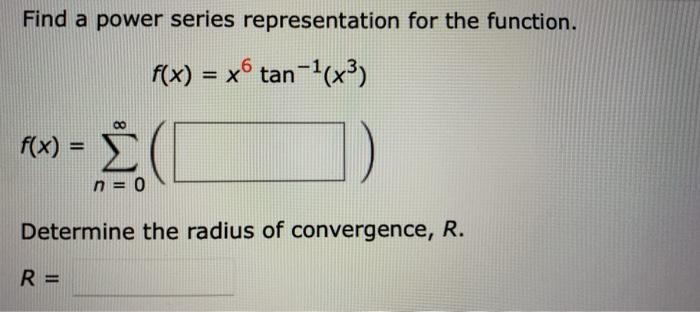 Solved Find a power series representation for the function. | Chegg.com