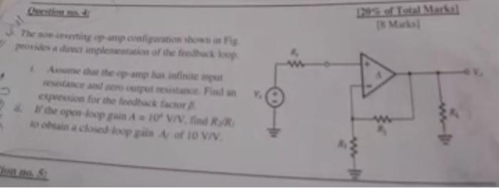 Solved The inverting op amp configuration shown in Fig | Chegg.com
